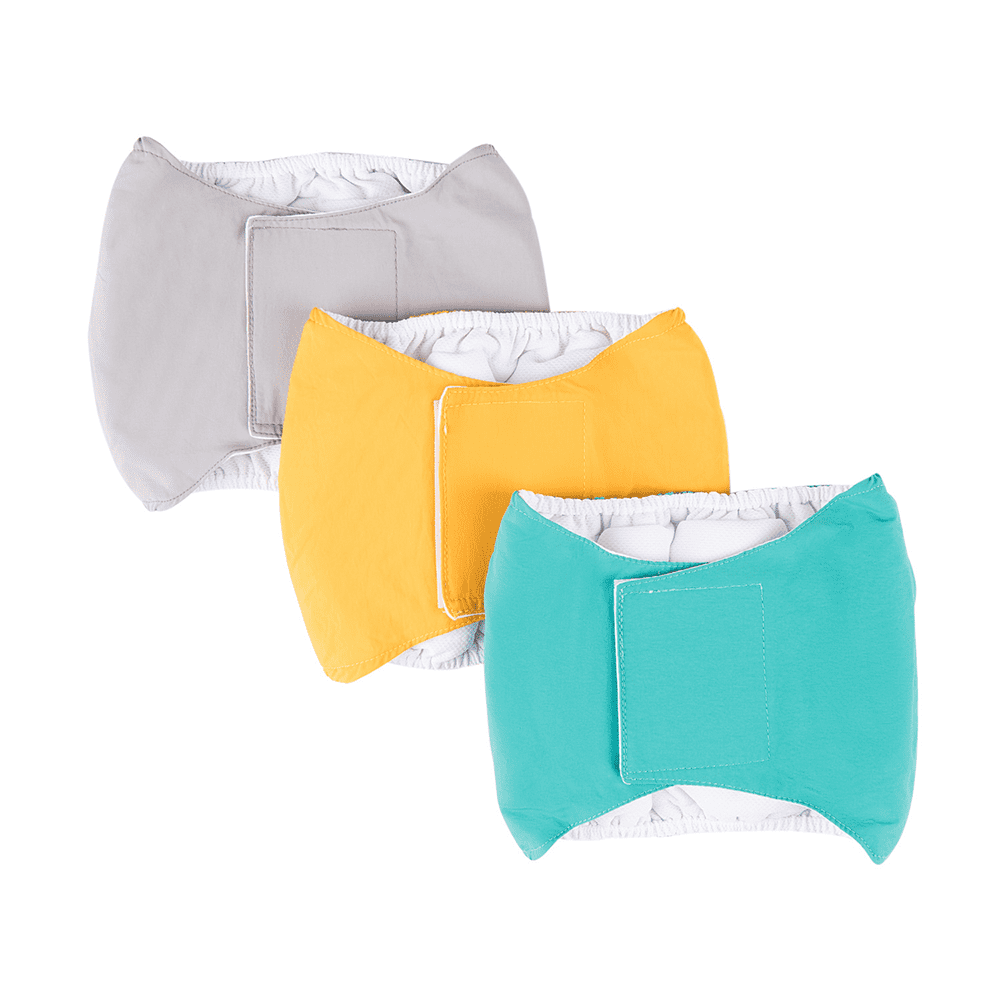 3 Pack Reusable Dog Belly Bands Dog Diapers Washable Male Puppy Wraps ...