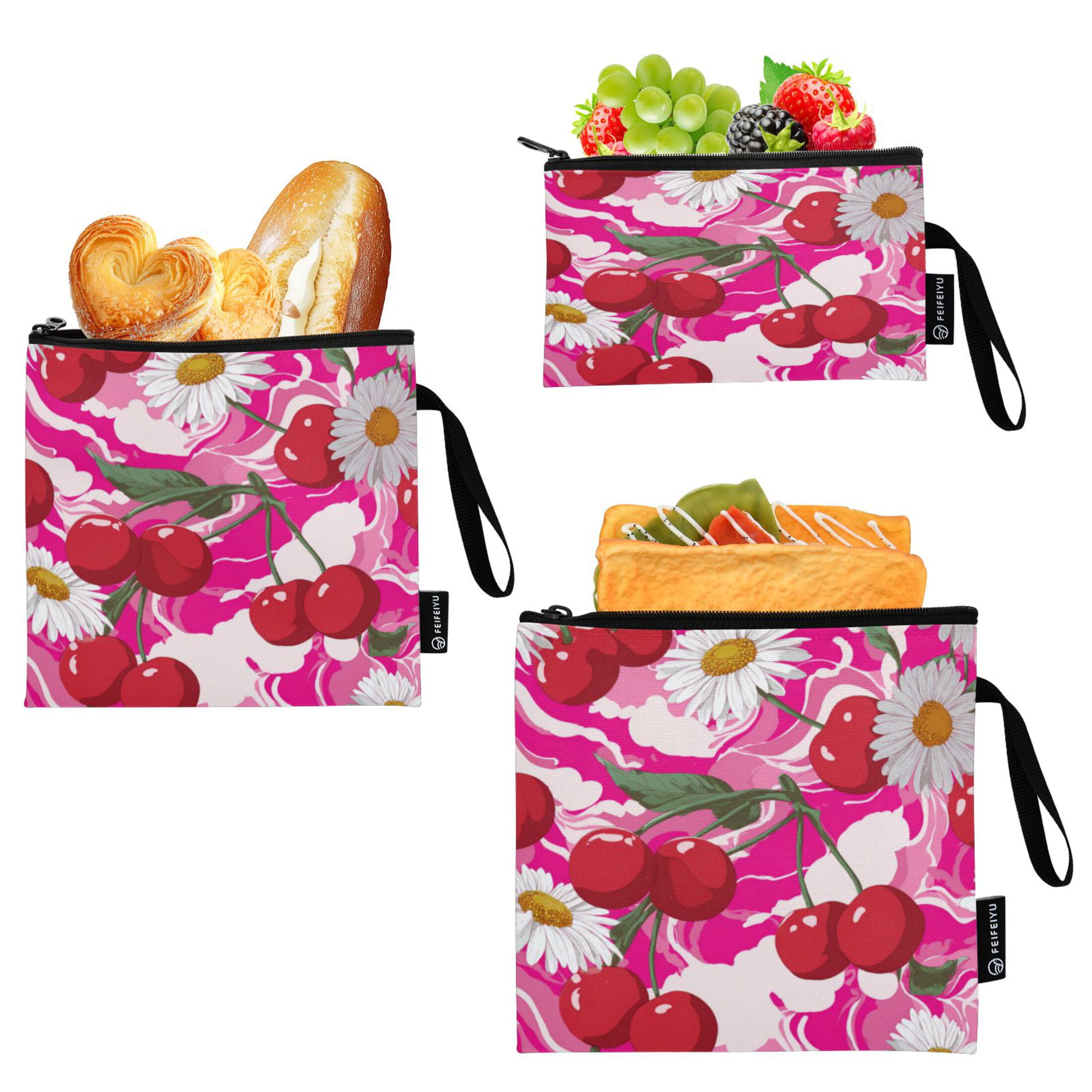 3 Pack Reusable Food Storage Bags Eco-Friendly Food-Grade EVA Film ...