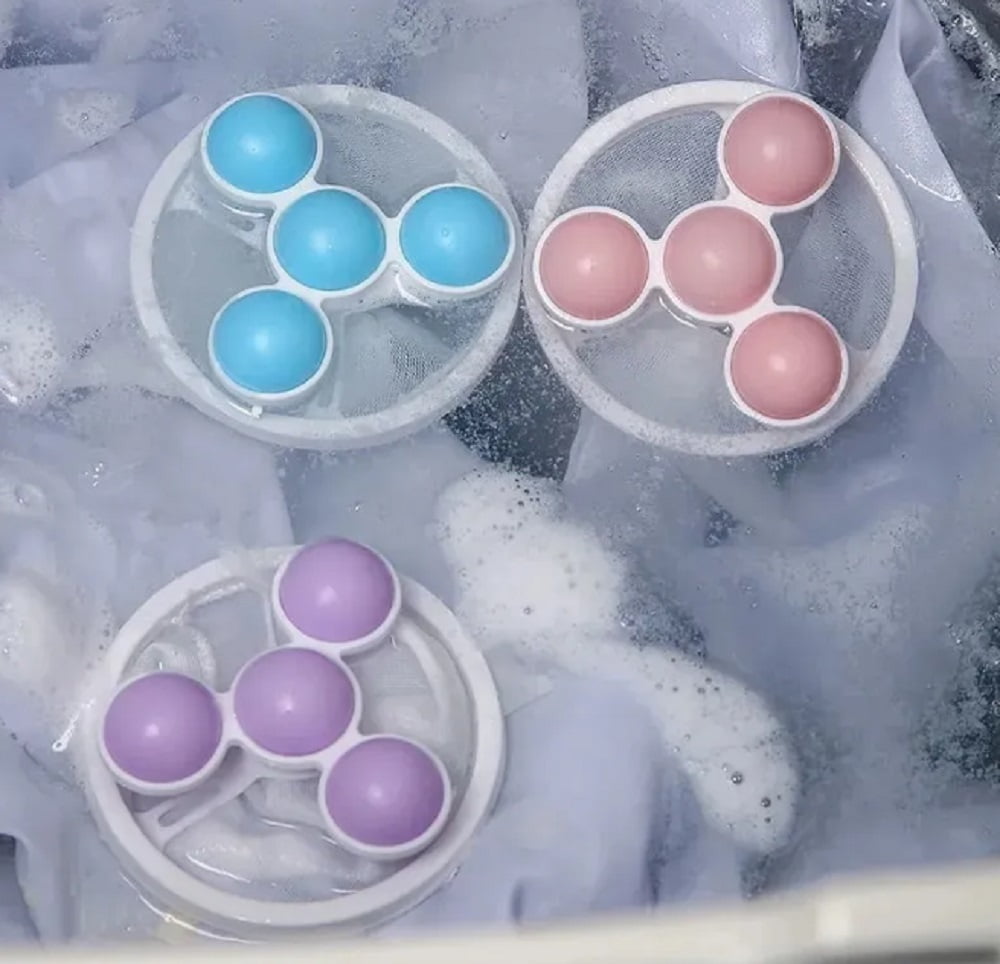 3-Pack Reusable Laundry Lint Catcher & Pet Hair Remover – Eco-Friendly ...