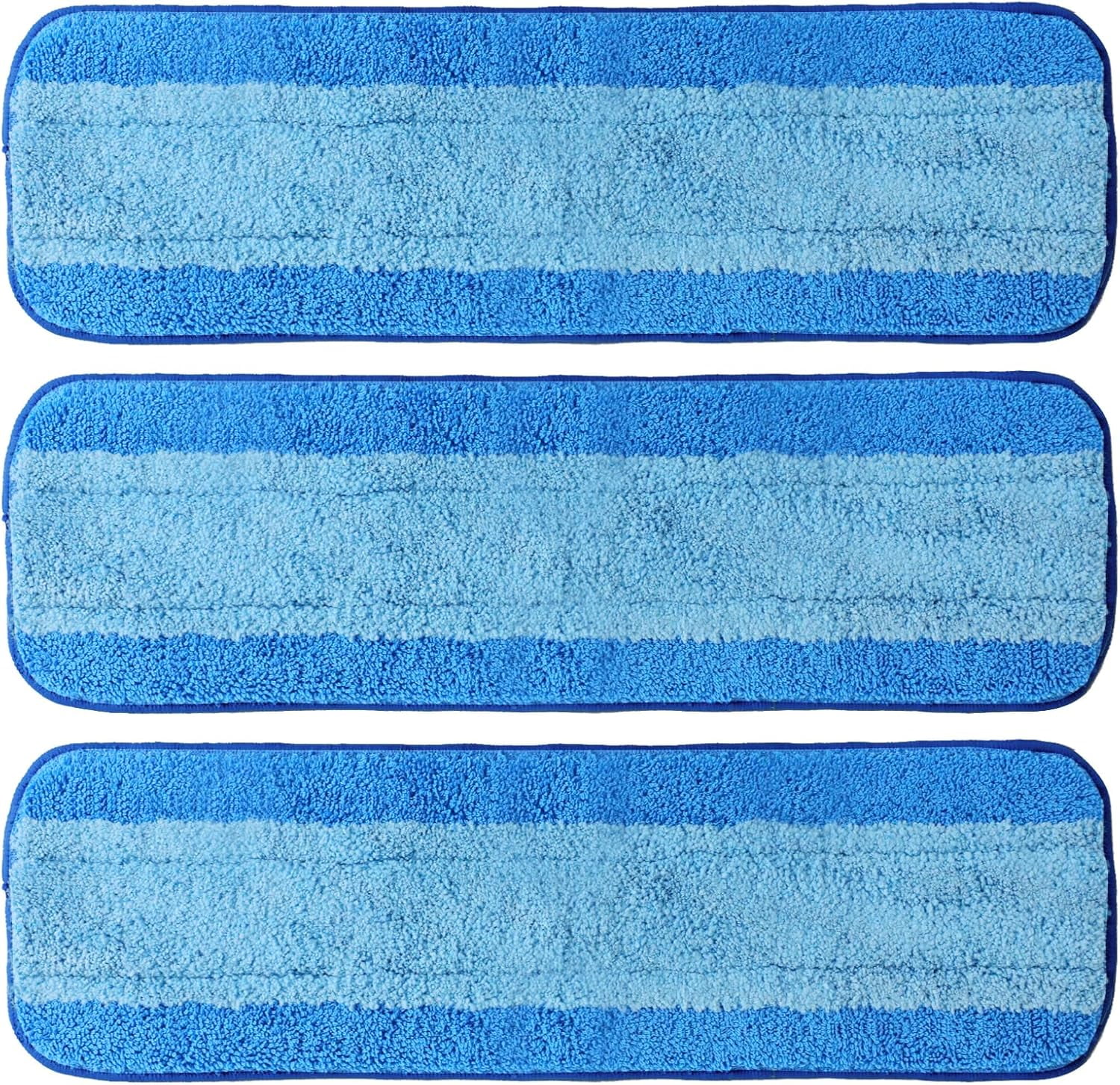 3 Pack Reusable Mop Refill Pads Compatible with Bona Mops,18 Inch Deep ...