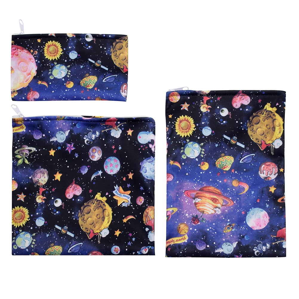 3 Pack - Reusable Sandwich Bags Dishwasher Safe Durable Washable Quick ...