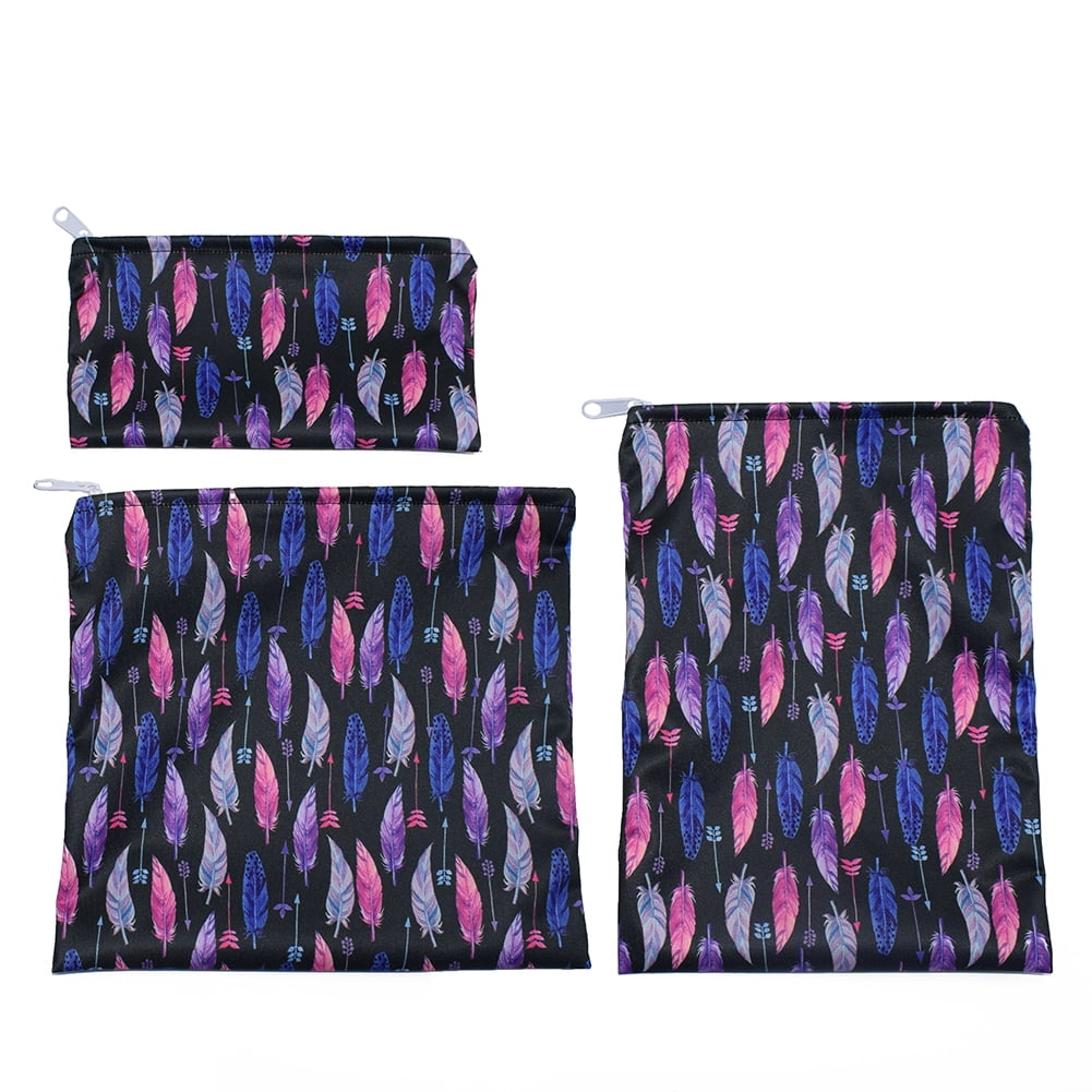 3 Pack - Reusable Sandwich Bags Dishwasher Safe Durable Washable Quick ...