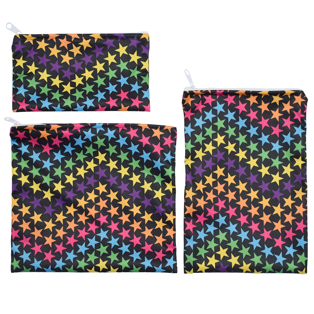 3 Pack - Reusable Sandwich Bags Dishwasher Safe Durable Washable Quick ...