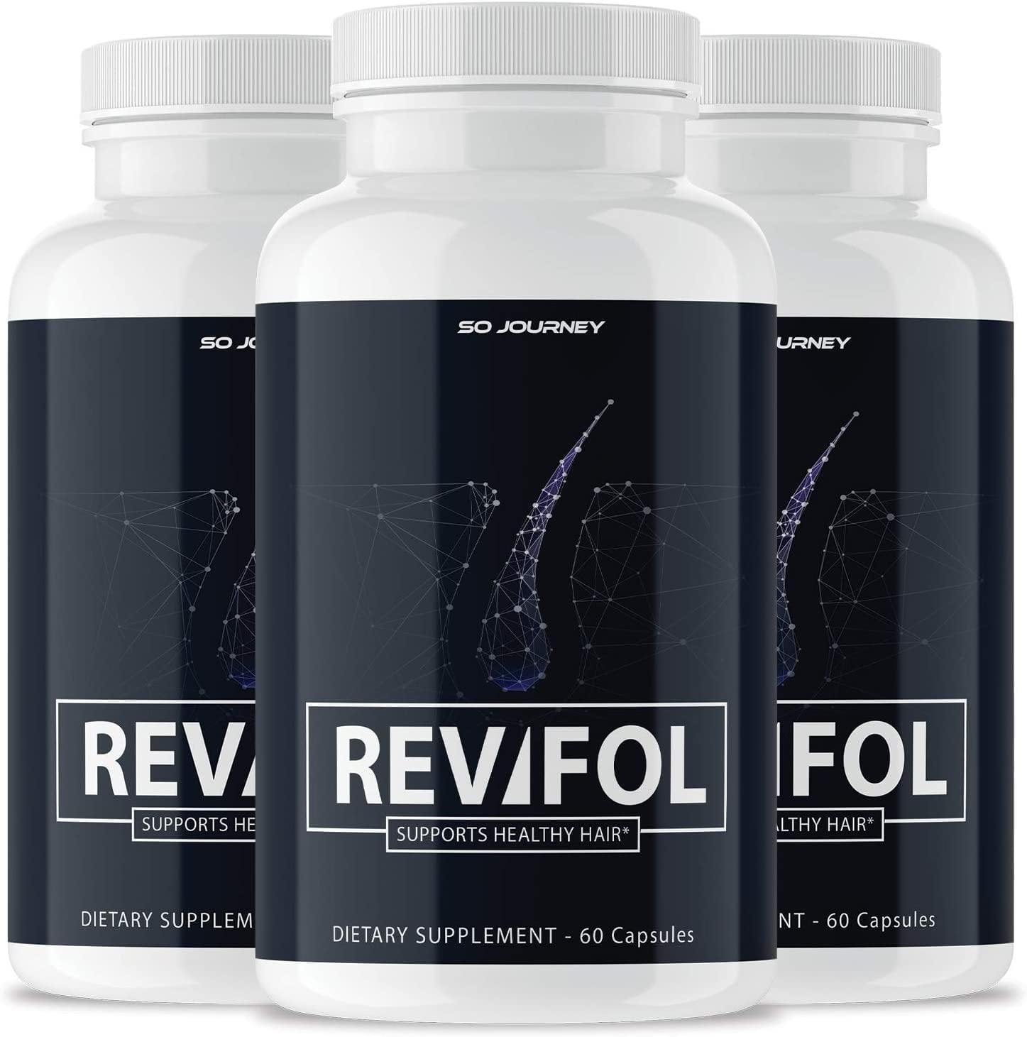Avenura Revifol Hair Growth Supplement, 3 Pack, 180 Capsules, Supports ...