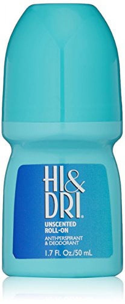 3 Pack - Revlon Hi & Dri Unscented Roll-on Antiperspirant & Deodorant 1 ...
