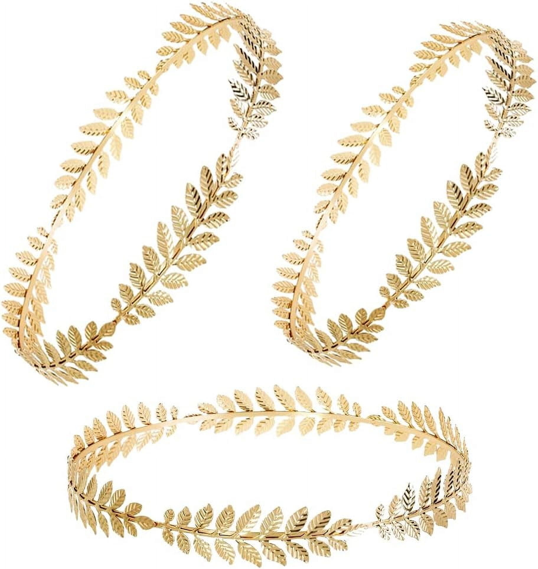 3 Pack Roman Laurel Leaf Crown Tiara Greek Leaf Headband, Roman Head ...