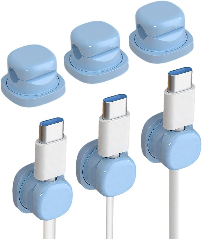 3 Pack Rotating Cable Manager, 2025 Upgraded Charging Cable Magnetic ...