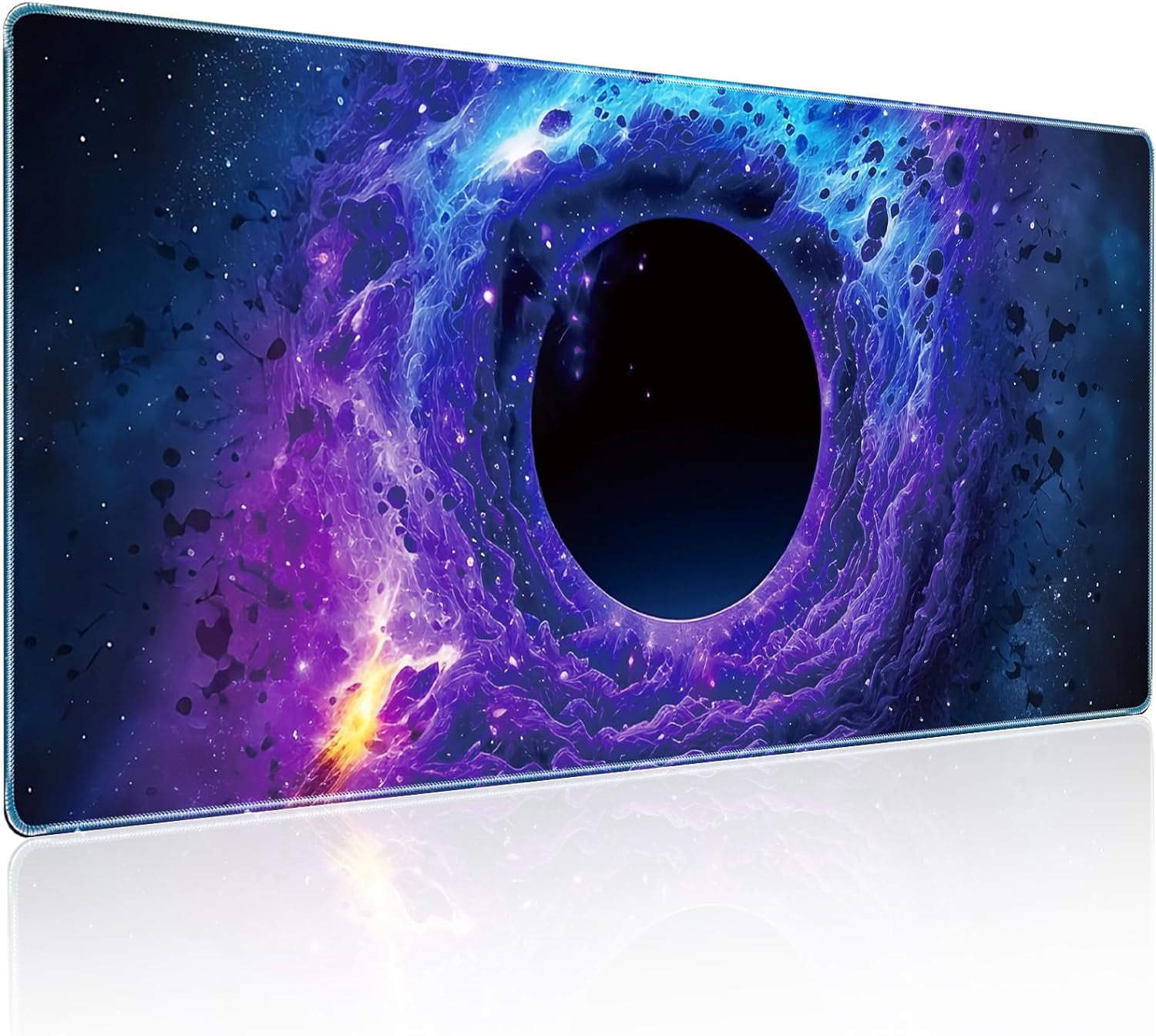 3 Pack Round Mouse Pads with Stitched Edges, Single Circular Mouse Pad ...