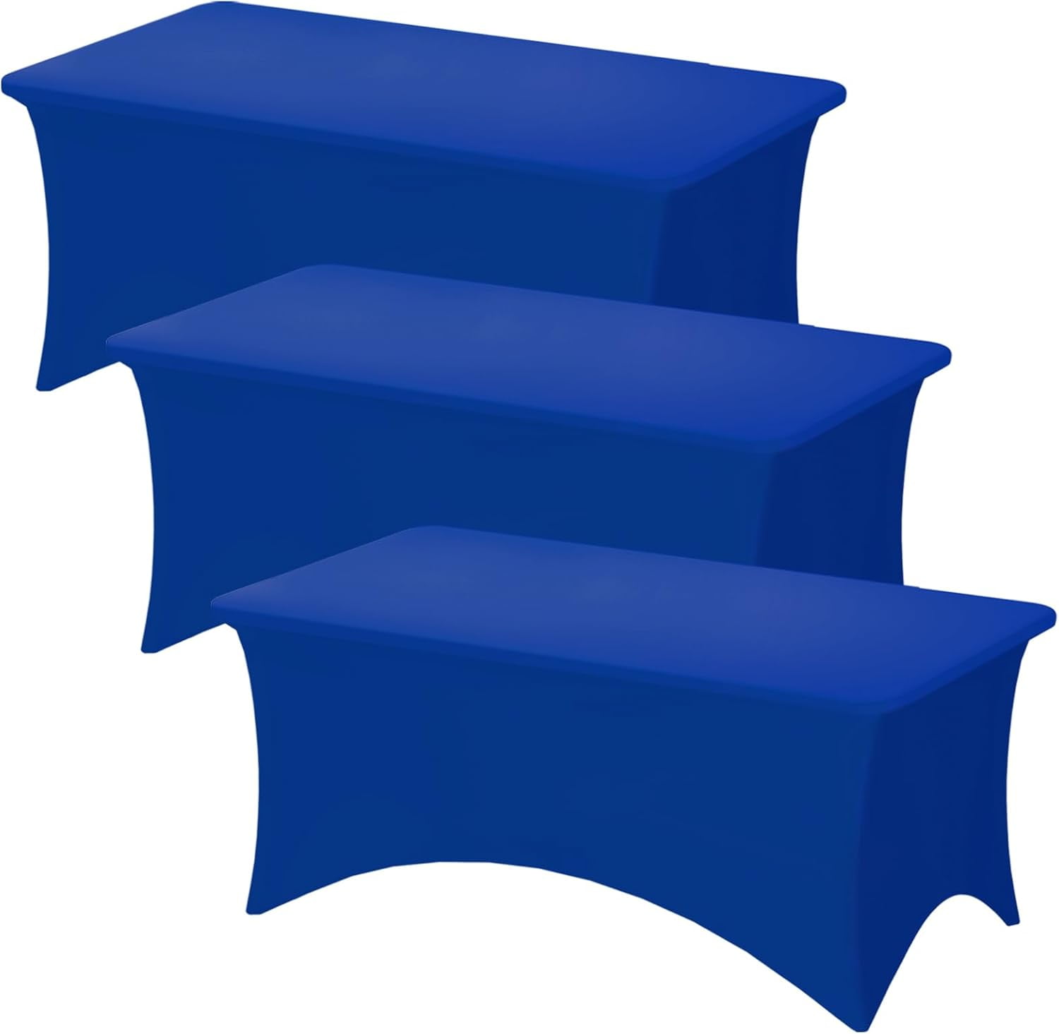 3 Pack Royal Blue Table Cloths Rectangle 6FT, Tablecloths Rectangular ...