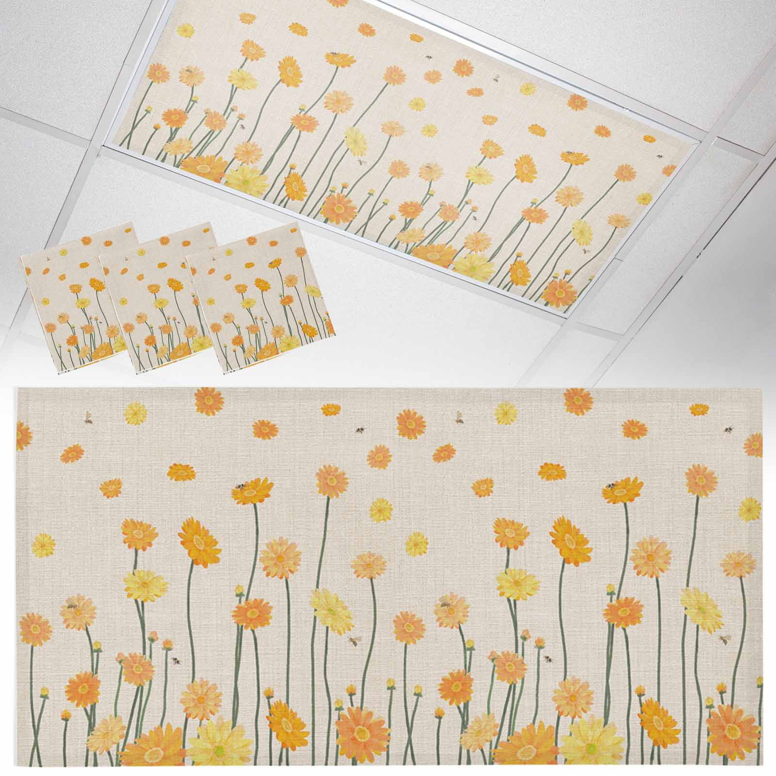 3 Pack Rustic Country Fluorescent Light Covers for Ceiling Lights Style ...