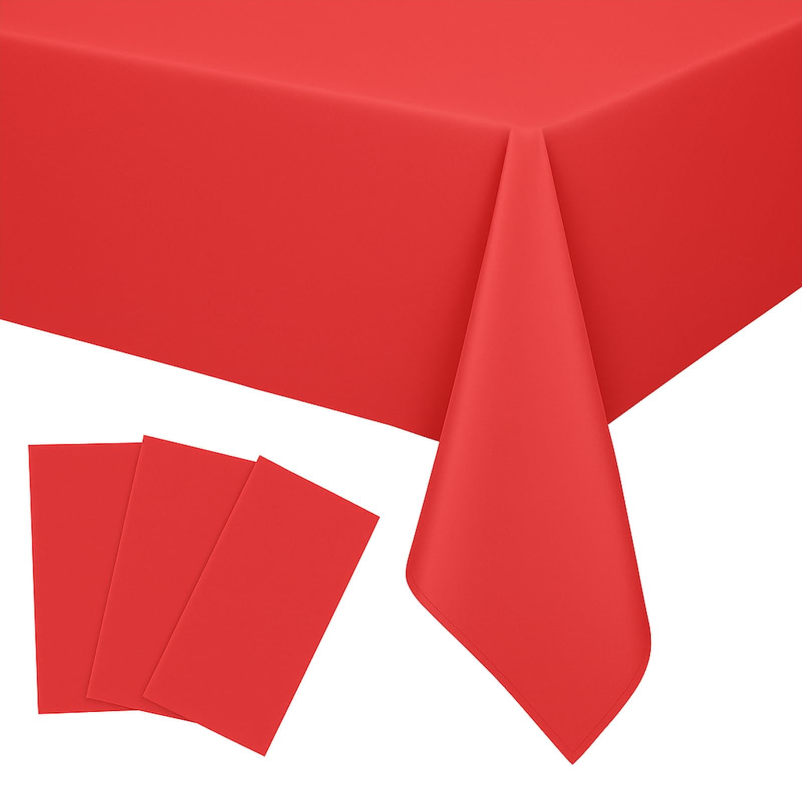 3 Pack Sage Green Disposable Plastic Tablecloths 54x108 Inch Waterproof ...
