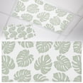 3 Pack Sage Green Monstera Leaf Fluorescent Light Covers for Ceiling ...