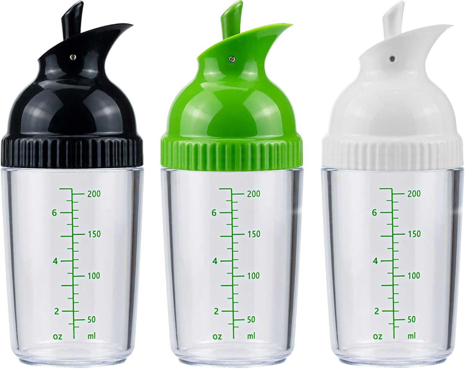 3 Pack Salad Dressing Shaker, 7 Oz Good Grips Dressing Mixer Shaker ...