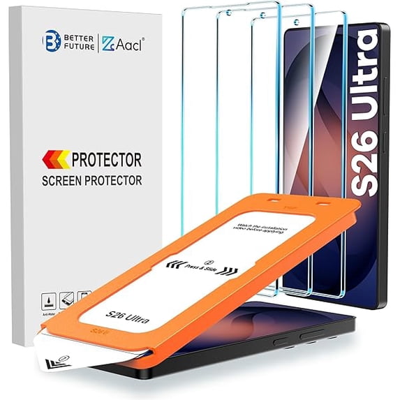 3-Pack for Samsung Galaxy S26 Ultra Screen Protector Tempered Glass, 9H ...