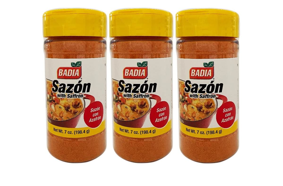 3 Pack Sazon With Saffron Con Azafran Paella Seasoning Kosher 3X7 Oz ...