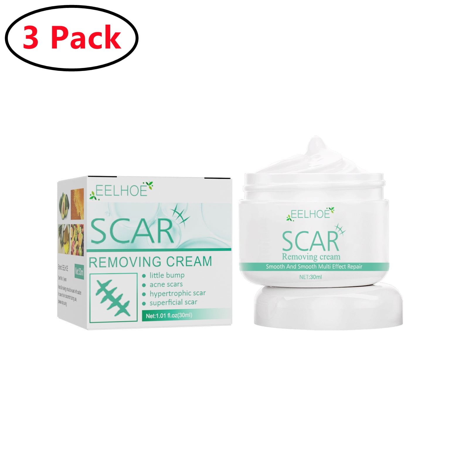 3 Pack Scar Cream - Advanced Scar Cream Formulated with Growth Factors ...