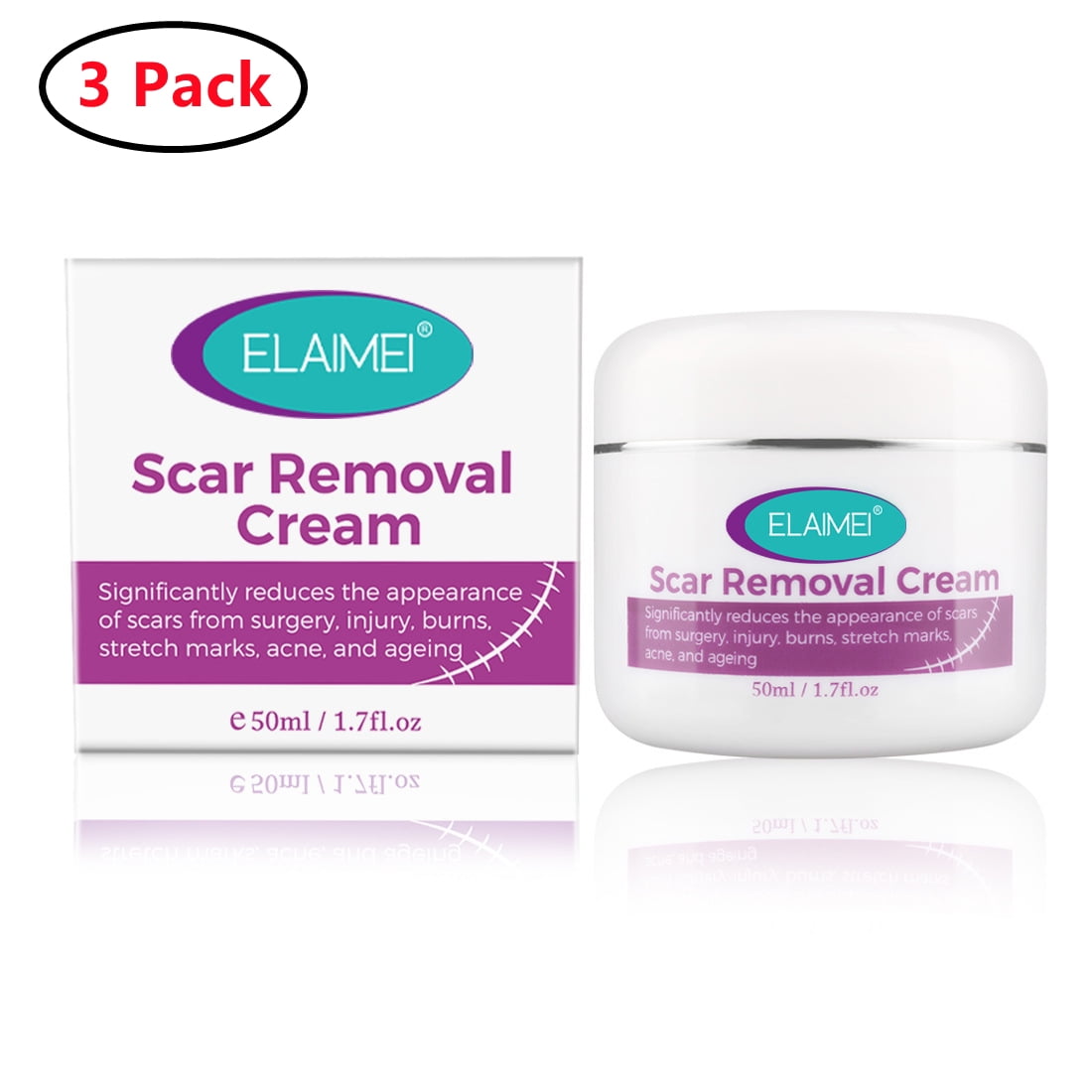 3 Pack Scar Removal Cream for Women & Men, Rapid Repair of New Old ...