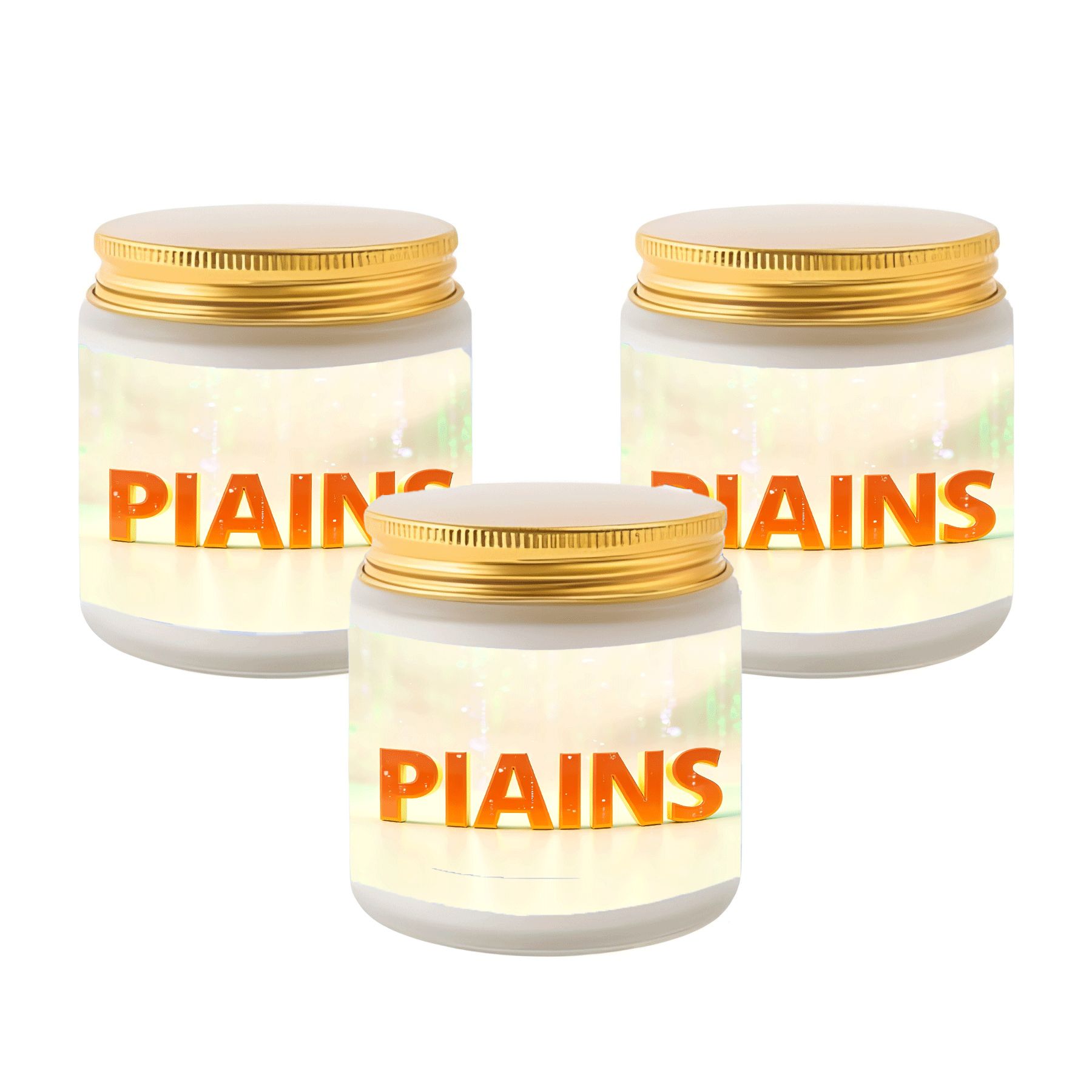 3 Pack Scented Soy Wax Candles - Elegant Golden Lid Bold ' PIAINS ...