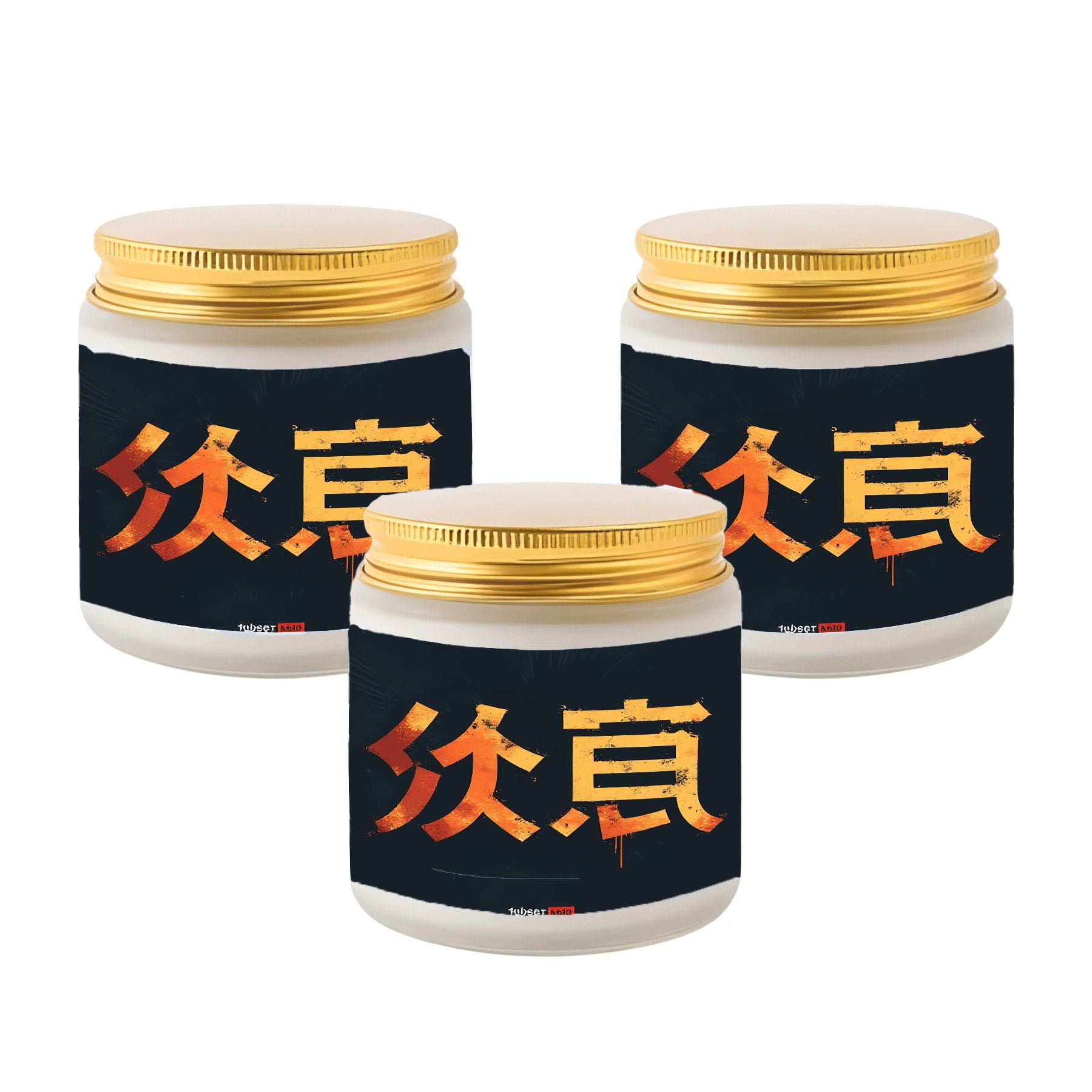 3 Pack Scented Soy Wax Candles - Modern Glass Jars with Artistic Dark ...