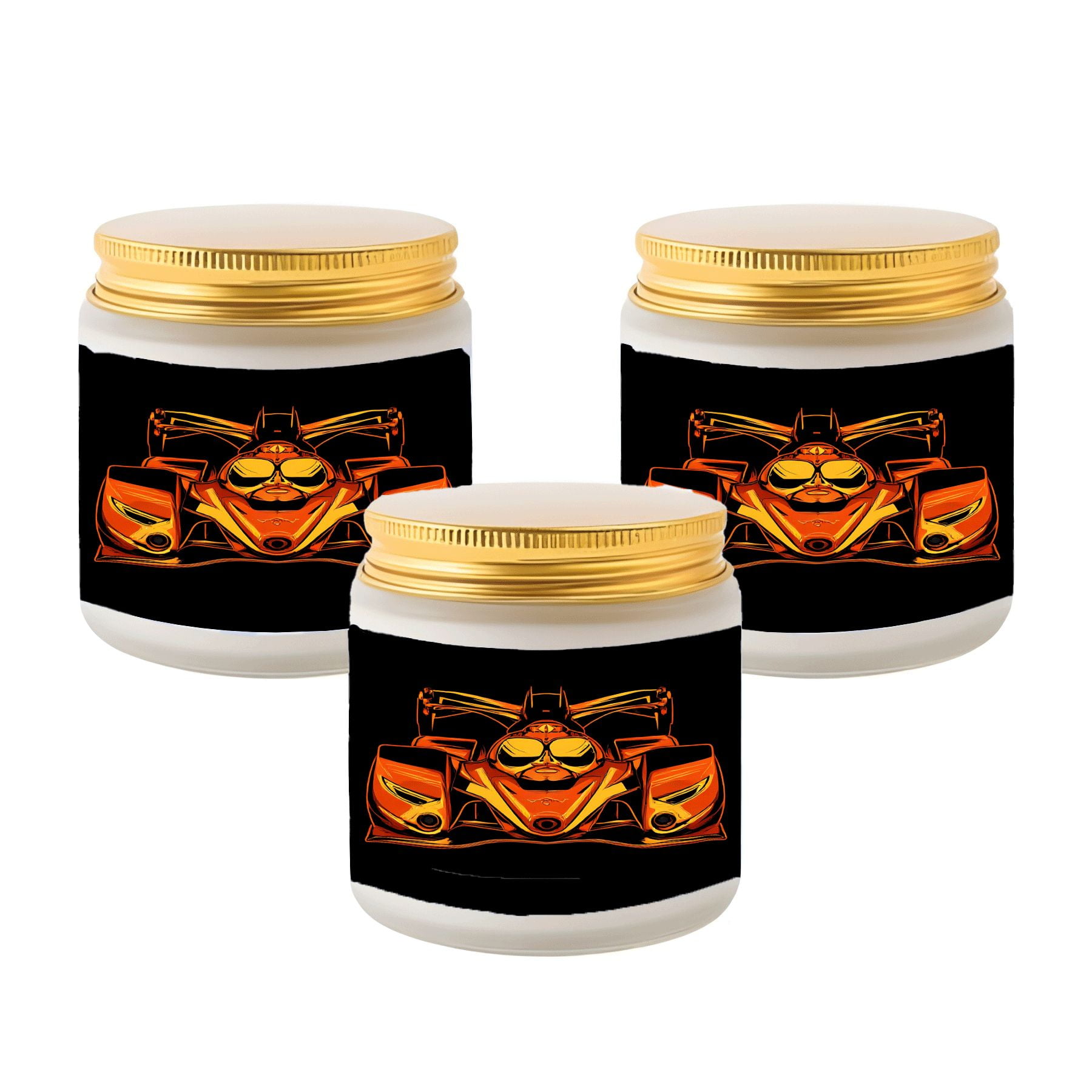 3 Pack Scented Soy Wax Candles with Futuristic Racing Car Design ...