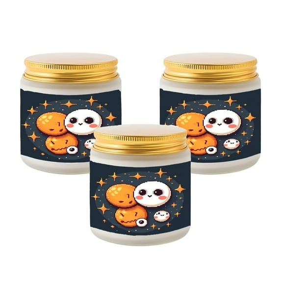 3 Pack Scented Soy Wax Candles with Whimsical Pixel Art Characters ...