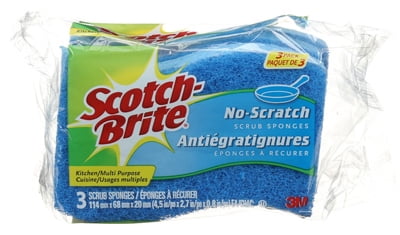 3 Pack Scotch-Brite&tmreg. No Scratch Multi-Purpose Scrub Sponge, Each ...