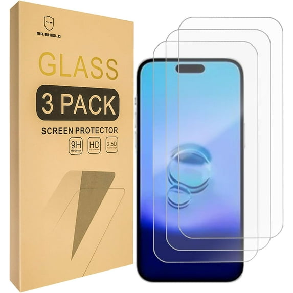 [3-Pack] Screen Protector For iPhone 15 Pro Max [6.7 Inch] [Tempered Glass] [Japan Glass with 9H ...