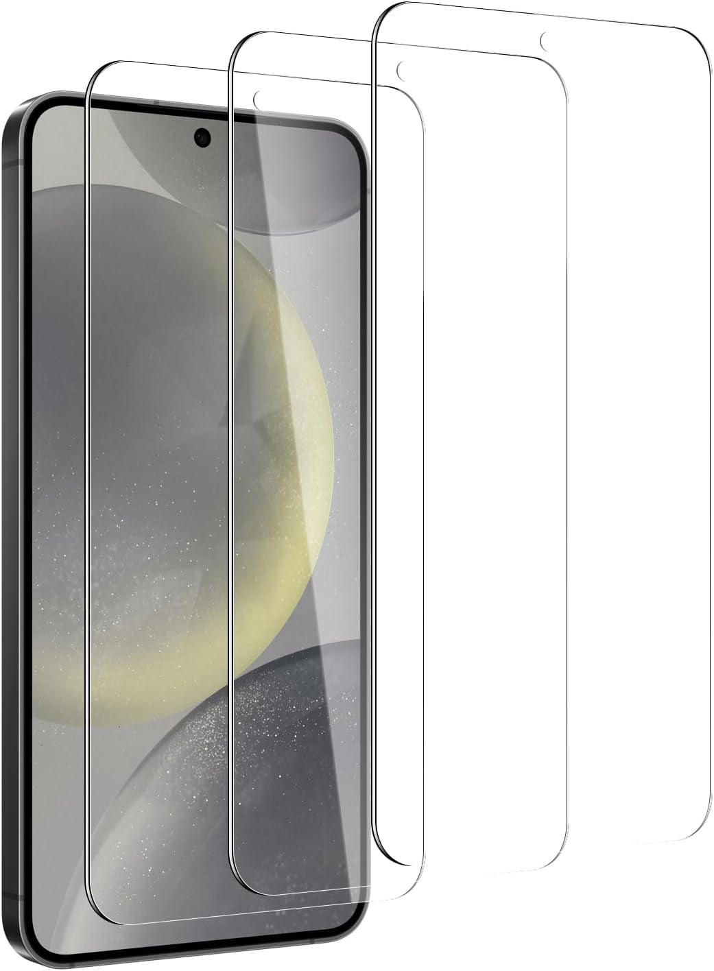 3 Pack Screen Protector for Samsung Galaxy S24/S25, Tempered Glass Film ...