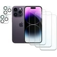 3 Pack Screen Protector for iPhone 14 Pro Max+2 Pack Camera Lens ...