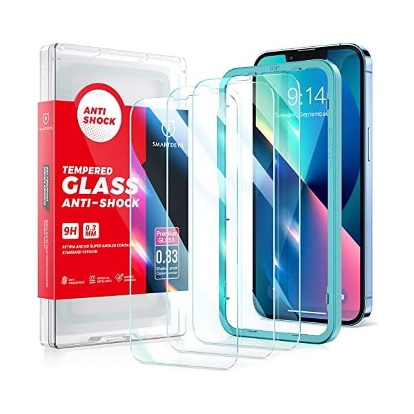 3 Pack Screen Protector for iPhone 14/iPhone 13 / iPhone 13 Pro(6.1 ...