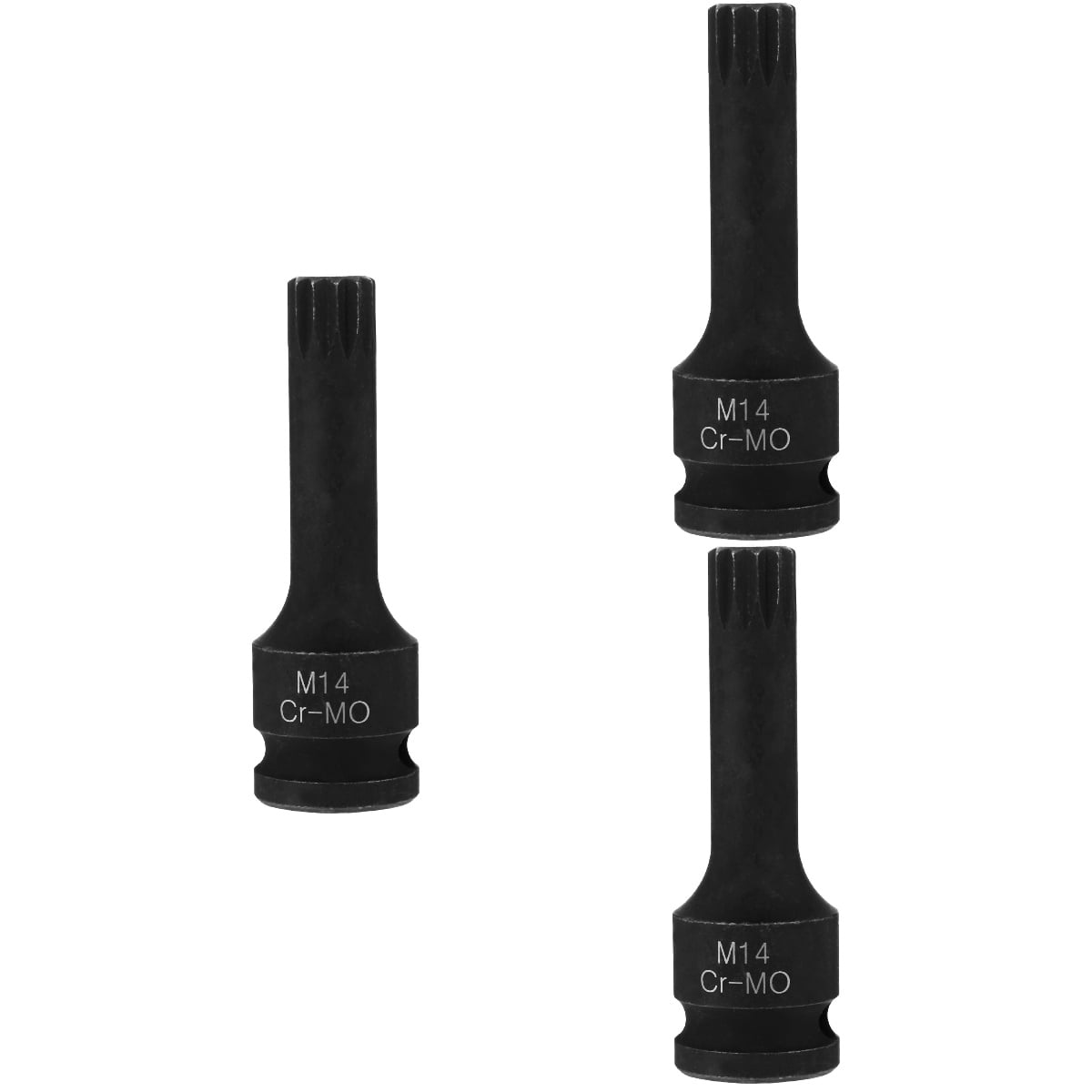 3 Pack Screwdriver Socket Bit 1/2 Inch Handle Drill Adapter Plug Torque ...