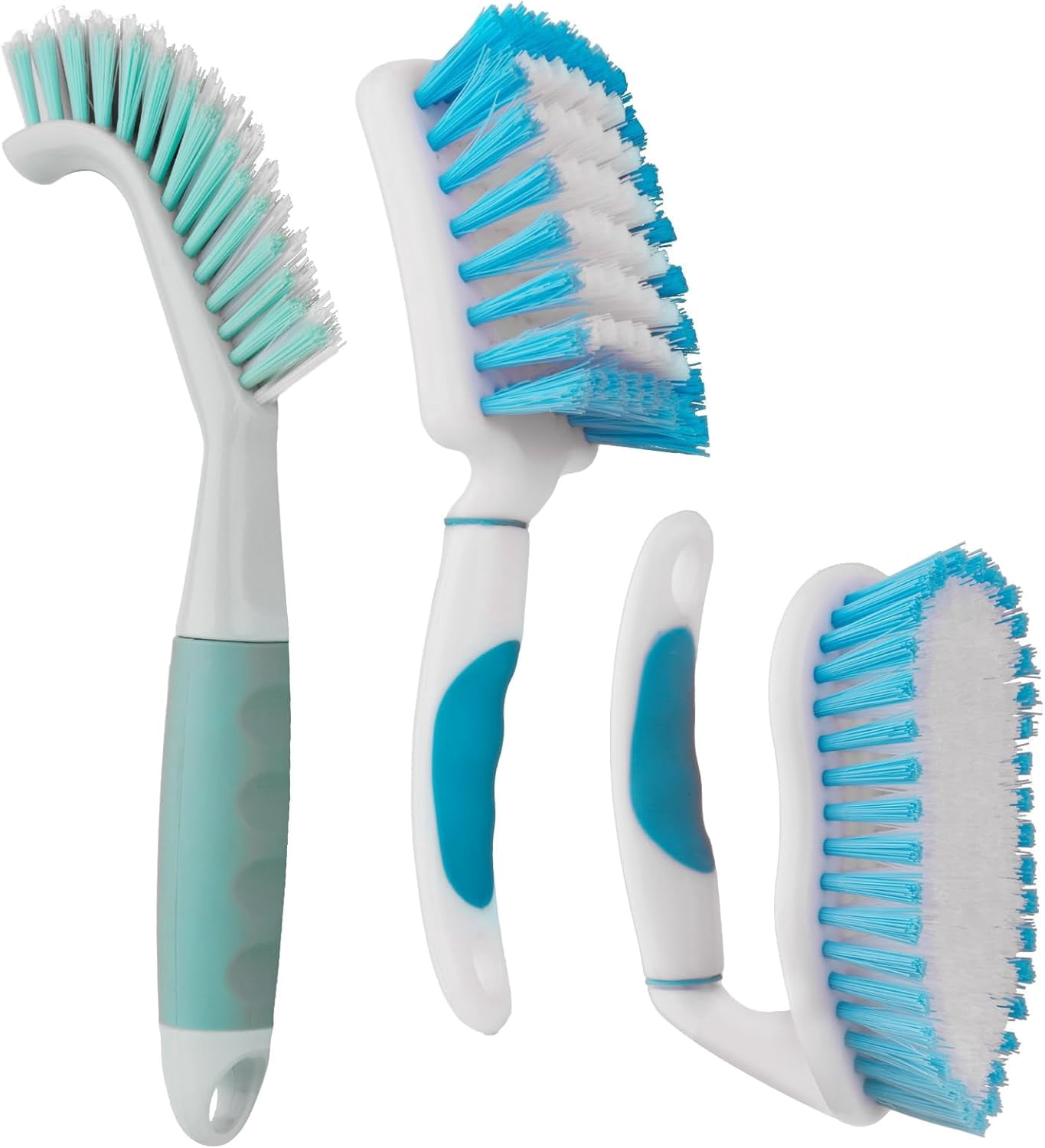 3 Pack Scrub Brush Set, Heavy-Duty Scrub Scrubbing Brushes for Cleaning ...