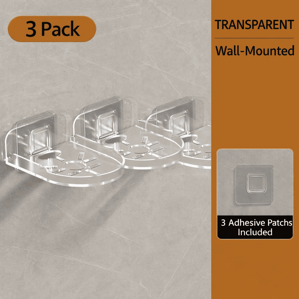 3 Pack Security Camera Wall Mount Shelf, Adhesive Camera Mount Holder ...
