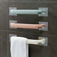 3-Pack Self-Adhesive Wall Mounted Towel Bar Rack, Punch-Free Bathroom ...