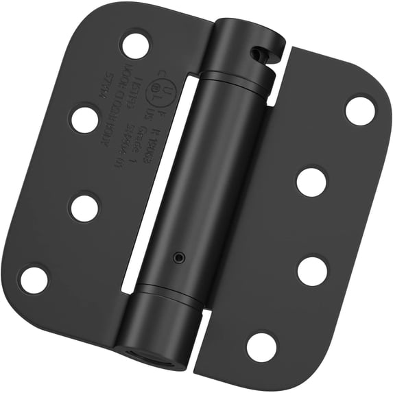 3 Pack Self Closing Door Hinges 4 Inch Black Spring Hinge with 5/8 ...