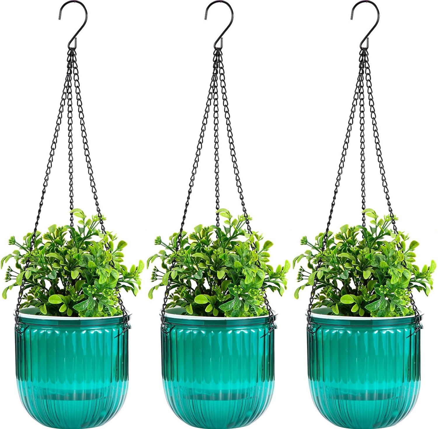 3-Pack Self Watering Hanging Planters for Indoor Plants,Hanging Plant ...