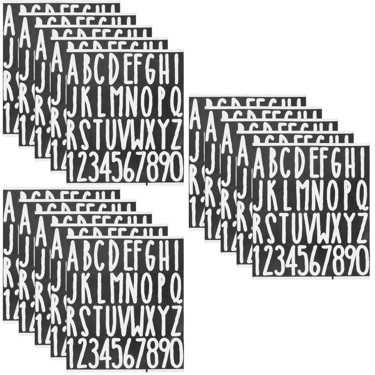 3 Pack Self-adhesive Mailbox Numbers Decal Gold Letter Stickers ...