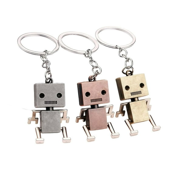 3 Pack Set 3D Robot Keychain for Women Men,Funny Robots Pendant Charms ...