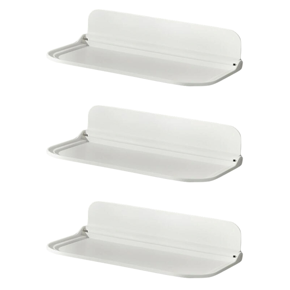 3 Pack Set-top Routing Box Wall Shelf Wall Shelves Bathroom Accessories ...