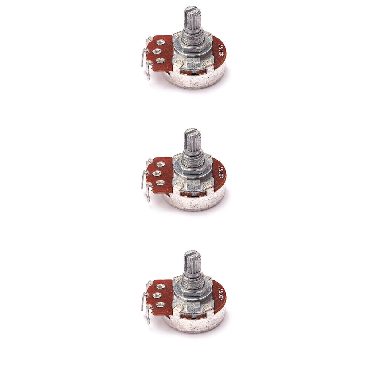 3 Pack Shaft Audio/log Potentiometer Practical Potentiometer 3.10X2 ...