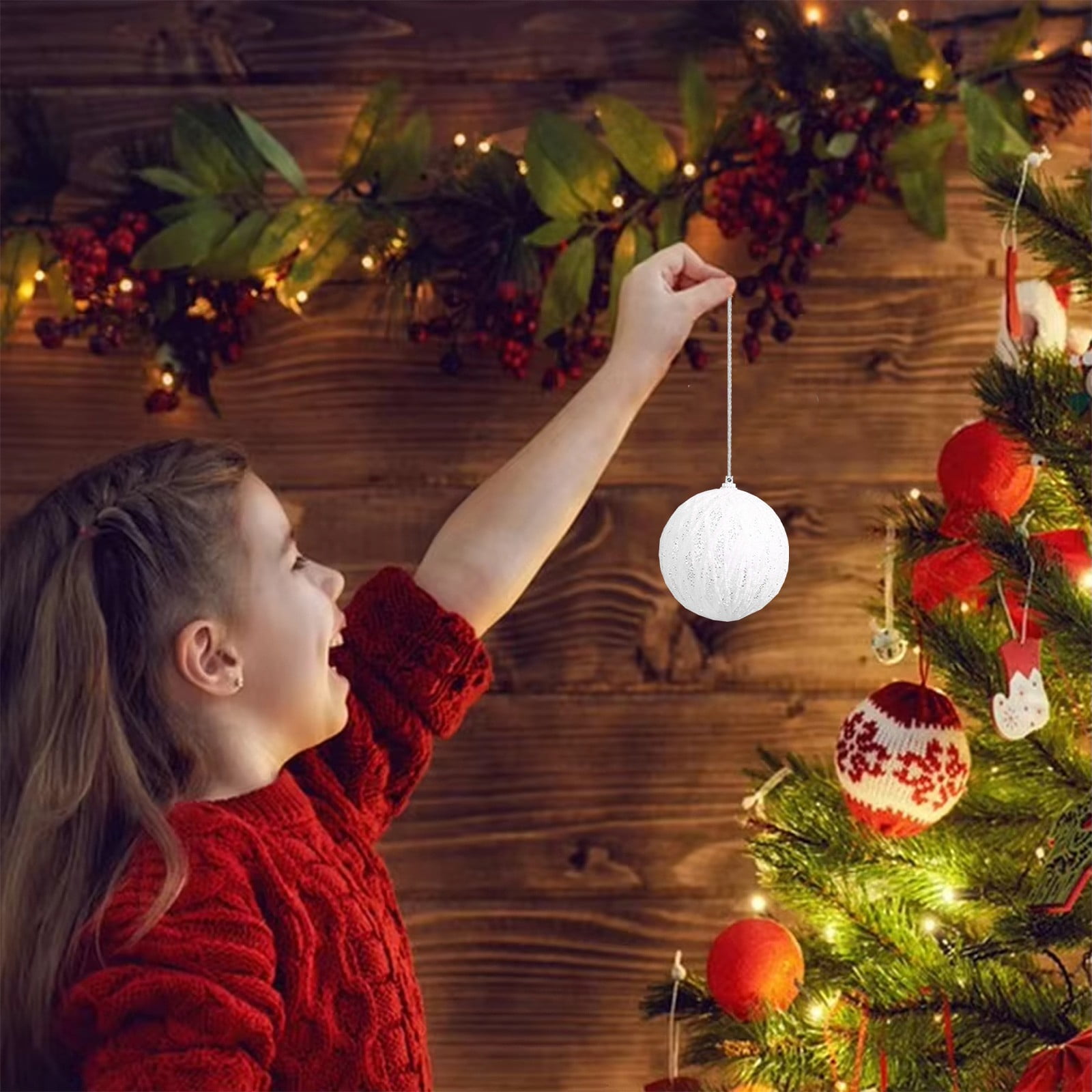 3-Pack Shatterproof Christmas Tree Ornaments - 8cm Foam Plastic Hanging ...