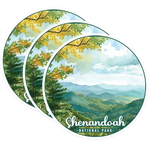(3 Pack) Shenandoah National Park Decals - Nature Landscape Decal ...