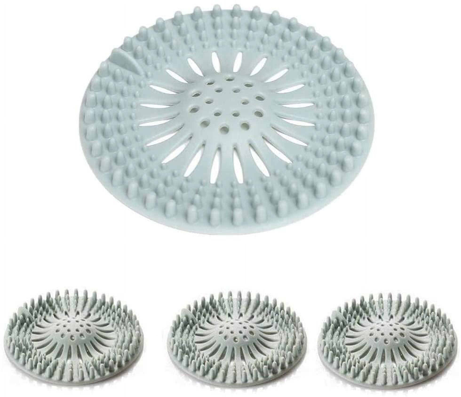 3 Pack Shower Drain Hair Catcher Cover, Bathroom Anty Clog Drain Filter ...