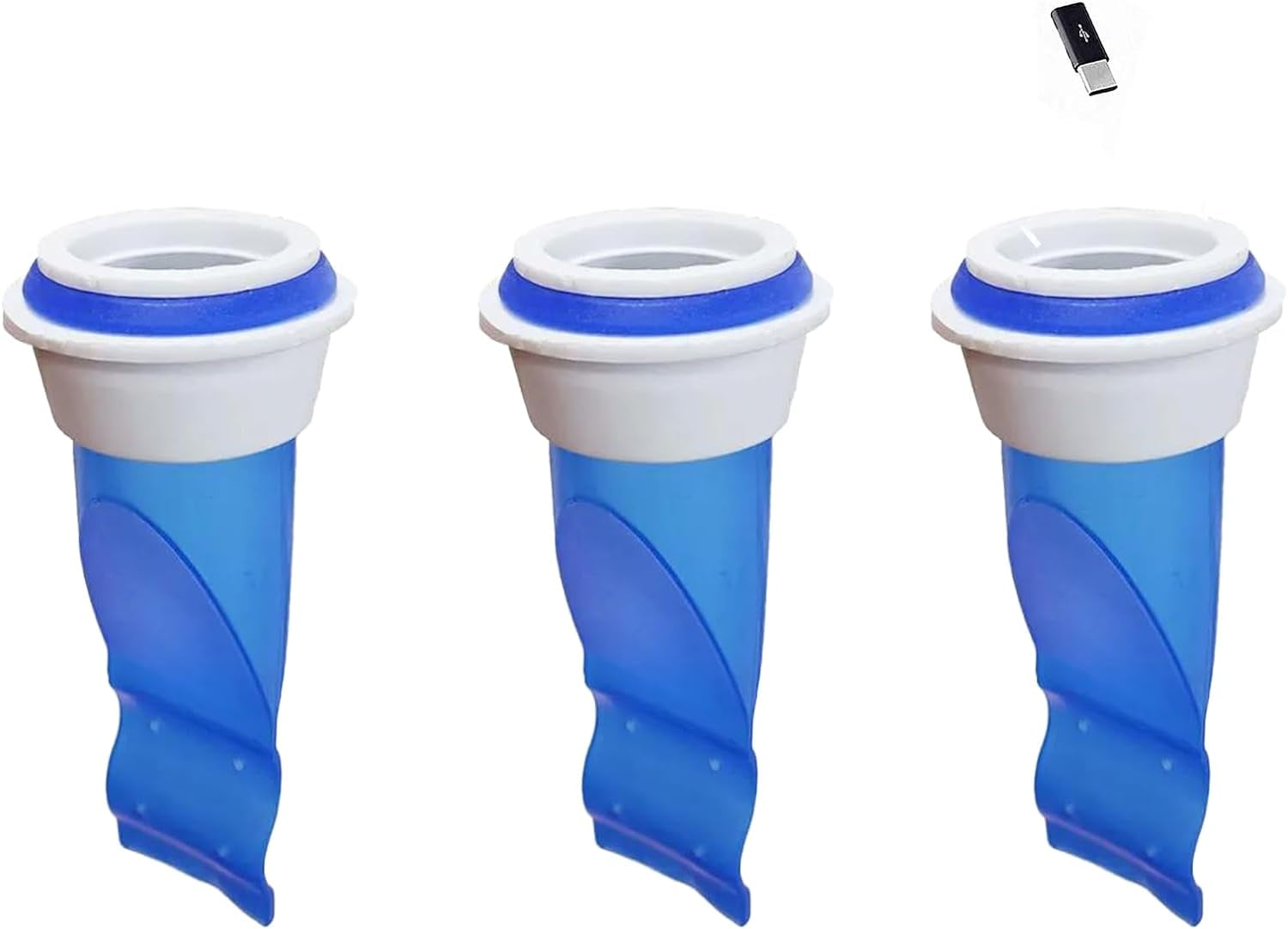 3 Pack Shower Floor Drain Backflow Preventer, Waterless Trap Seal, One ...