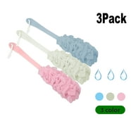 Two-Color Bath Sponge Swirl Set Extra Large Mesh Pouf Luffa Loofah ...