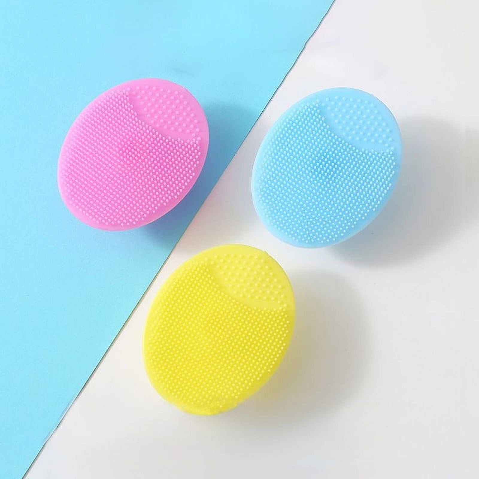 3 Pack Silicone Facial Cleansing Brush Pad Face Scrubbers Exfoliator