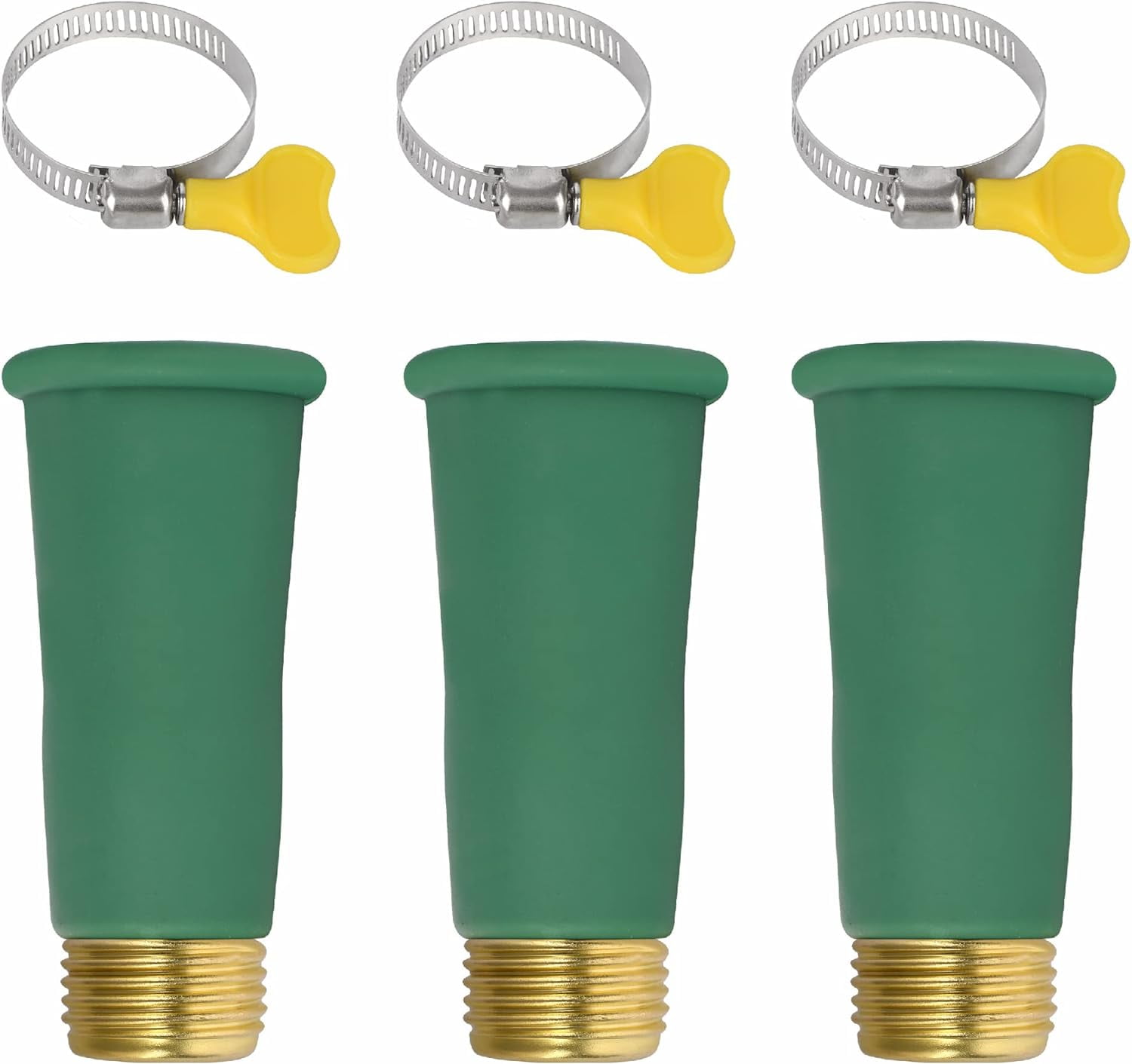 [3 Pack] Silicone Hose Adapter w/Clamp Fix Leaky Connections - Weather ...