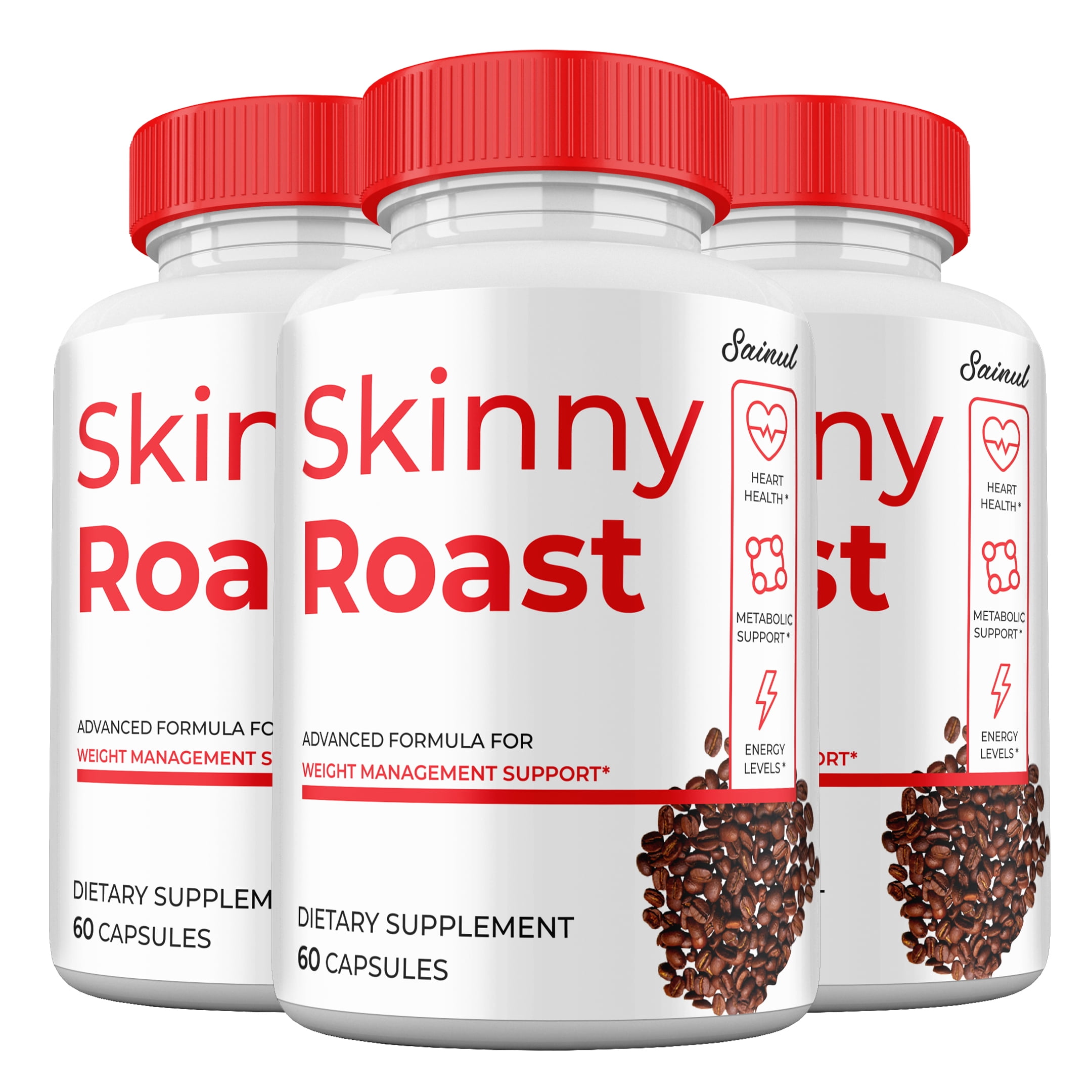 (3 Pack) Skinny Roast Pills, High Potency Supplement, SkinnyRoast ...