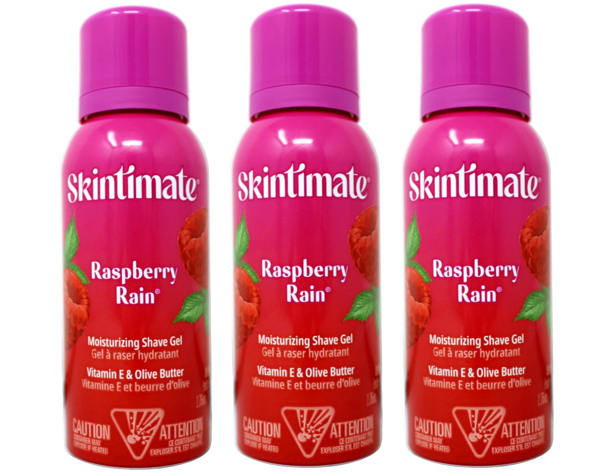 Schick Skintimate Raspberry Rain Women's Shaving Gel, Travel Size 2 ...