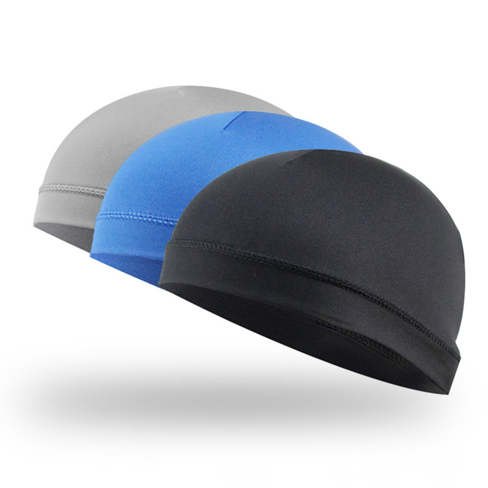 Coolzu 3 Pack Skull Caps, Helmet Liner, Sweat-Wicking, Lightweight ...